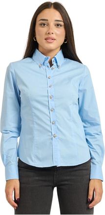 Gaud&igrave; Femme, Blouses et Chemises, Bleu, Taille: 42 FR Shirt