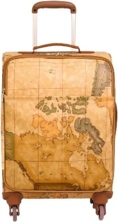 Alviero Martini 1A Classe unisex, Valises, Brun, Taille: ONE Size Trolley Geo Classic