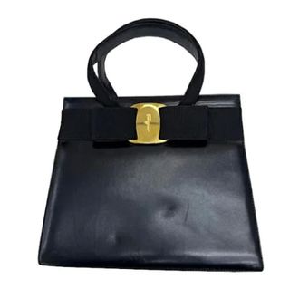 Ferragamo Pre-owned Cuir sacs-main - Femme - Pre-owned - Noir - Taille: ONE Size