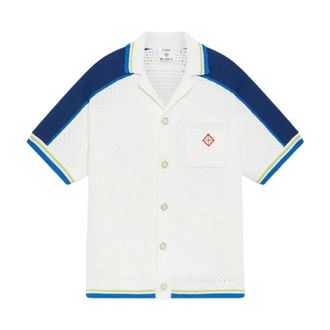 Casablanca Chemise Crochet Manches Courtes - Homme - Chemises - Blanc - Taille: S