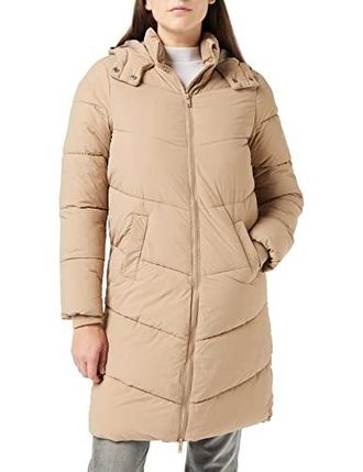 Pieces PCJAMILLA Long Puffer Jacket Noos BC, Gris Clair, M Femme