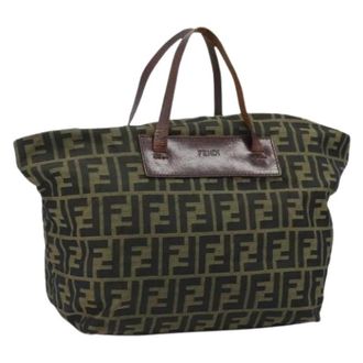 Fendi Pre-owned Vintage Zucca Canvas Handtasche - - Pre-owned - Damen - Braun - ONE SIZE