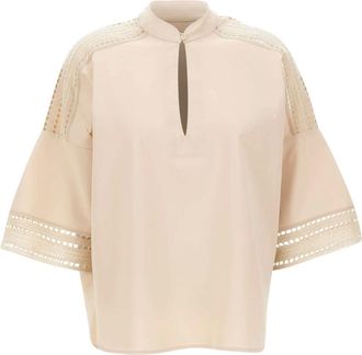 Elena Miro Femme, Blouses et Chemises, Beige, Taille: 40 FR Blouse