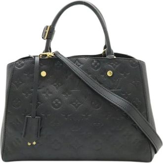 Louis Vuitton Sac Montaigne Monogram Empreinte Pre-owned - Femme - Pre-owned - Noir - Taille: ONE Size