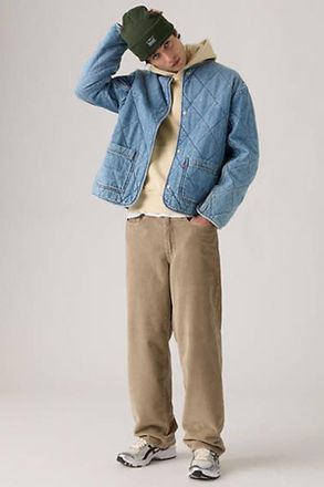 Levi's Jean Velours 578 Baggy - Homme - Marron / Timber Wolf 8W Cord - 29X32