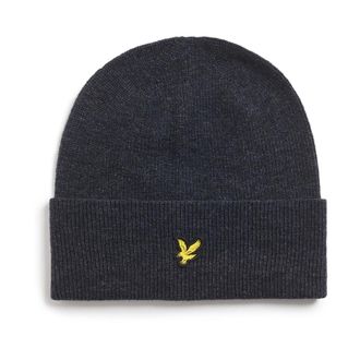 Lyle & Scott Bonnet en Laine dAgneau - Homme - Accessoires - Bleu - Taille: ONE Size