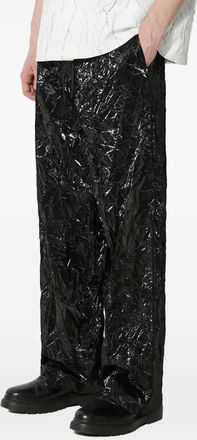 Han Kjobenhavn pantalon à ceinture élastiquée à lien de resserrage - Noir