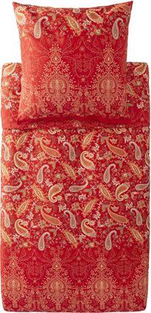 Bassetti MONNALISA Bettwäsche + 1 Kissenhülle aus 100% Baumwollsatin in der Farbe Rot R1, Maße: 135x200 + 1 K 80x80 cm - 9333296