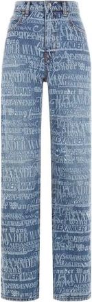 Alexander Wang Jean droit logotyp&eacute;