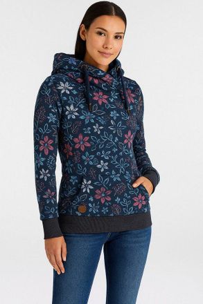 Ragwear Kapuzensweatshirt GRIPY FLOWERS O Hoodie mit floralem All Over-Druck