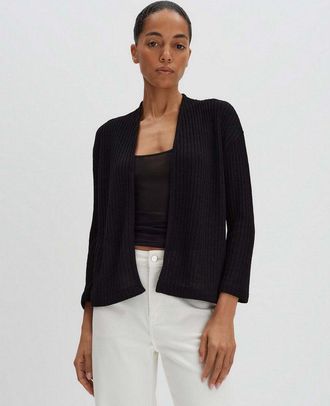 someday Sweatjacke UCORA in Rippenstruktur