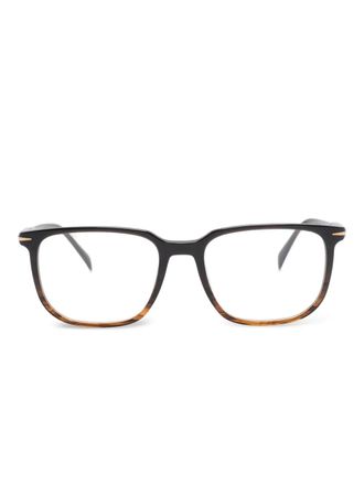 Eyewear by David Beckham lunettes de vue &agrave; monture carr&eacute;e - Marron