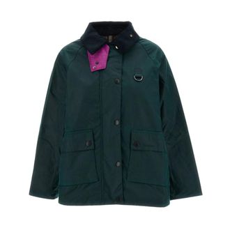 Barbour Gewachste Baumwolljacke - - Jackets - Damen - Gr&uuml;n - XS