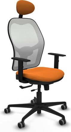 Piqueras y Crespo Sessel f&uuml;r Home Office Jorquera mit 1D-Armen, h&ouml;henverstellbarer Lendenwirbelst&uuml;tze und festem Kopfteil, ausgestattet mit Syncro/Traslack und injizier