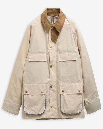 Barbour Paul Smith loves Barbour Wachsjacke Bedale mit Cord-Details in