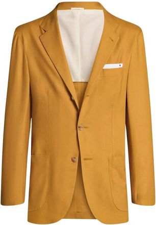 Kiton Homme, Vestes, Jaune, Taille: 4XL Veste crois&eacute;e en cachemire