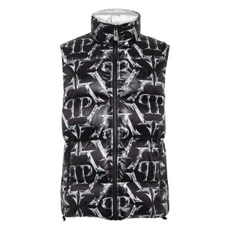 Philipp Plein Nylon Puffer Weste Chrome - - Jackets - Herren - Schwarzk - 2XL