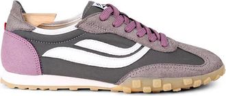 Genesis Damen vegan Sneaker G-Sprint Mesh Grau Lavendel Wei&Atilde;Y