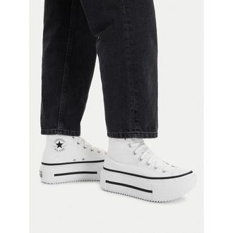 Converse Sneakers aus Stoff Converse Chuck Taylor All Star Lift Double Stack A12976C Wei&szlig;