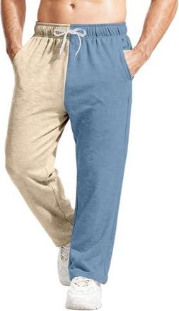 Generic Pantalon cargo confortable pour homme avec poches utilitaires pour une utilisation d&eacute;contract&eacute;e en plein air, coupe d&eacute;contract&eacute;e, cordon de serrage &agrave; 