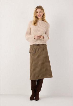 More & More Rundhalspullover kuscheliger Grobstrickpullover