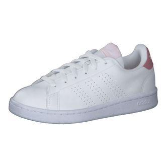 adidas Damen Advantage Sneaker, ftwwht/ftwwht/pnkstr, 39 1/3 EU