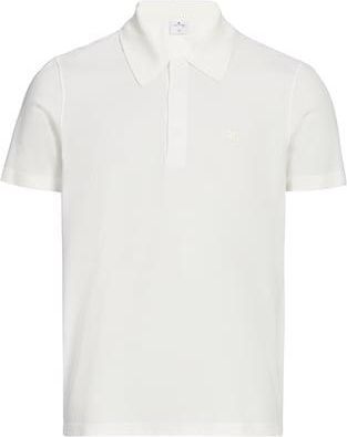 Courrèges Polo manches courtes en coton