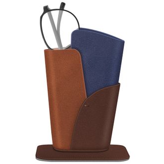 Fintie Fintie Brillenhalter/Sonnenbrillen Aufbewahrung aus Premium Kunstleder, Brillenst&auml;nder Brillenablage Tisch Brillenetui