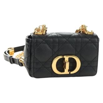 Dior Mini sac vintage en cuir Pre-owned - Femme - Pre-owned - Noir - Taille: ONE Size