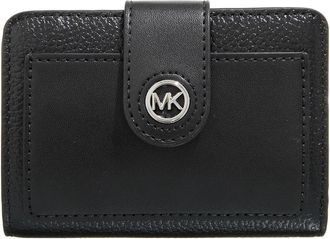 Michael Kors Portemonnaie - Sm Tab Compact Pckt Wllt - Gr. unisize - in Schwarz - für Damen