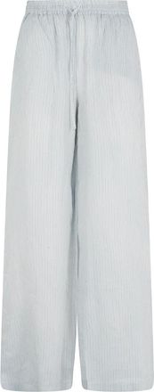 Roberto Collina Femme, Pantalons, Bleu, Taille: 36 FR Pantalon &agrave; rayures