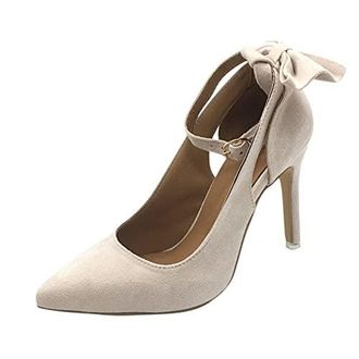 Generic Sandales d&eacute;t&eacute; pour femme avec talon, chaussures pour femme noires, &eacute;l&eacute;gantes, bout pointu, talon pointu, sandales pour femme, antid&eacute;rapantes, sangles 