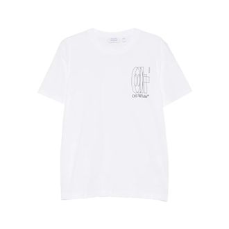 Off-white Rundhals-T-Shirt mit Grafikprint - - Tops - Herren - Wei&szlig; - 2XL