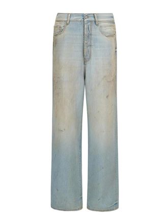 Amiri Straight Leg Jeans - Blau