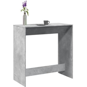 vidaXL Bartisch Betongrau 102x50x103,5 cm Holzwerkstoff Vidaxl