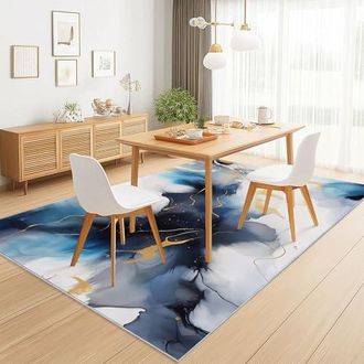 Generic Tapis Imprim&eacute; Motifs dencre Flou Diffusion pour Salon Chambre D&eacute;coration de la Maison - Multicolore Flanelle Antid&eacute;rapante Tapis Salon de Sol paillass