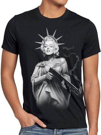 style3 T-Shirt Marilyn Monroe tattoo rock punk tätowiert usa biker inked rockabilly