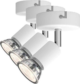 Philips Meranti Spot, 1x50W, wei&szlig;, exkl. Leuchtmittel (Packung mit 3)