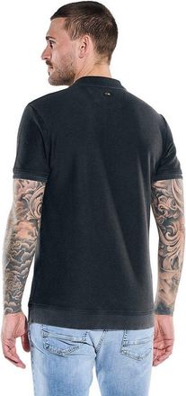 Emilio Adani Poloshirt Herren Modisches Poloshirt mit Struktur, Anthrazit