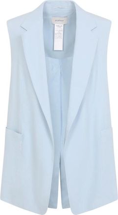 Sportmax Femme, Vestes, Bleu, Taille: 38 FR Maggio Gilet