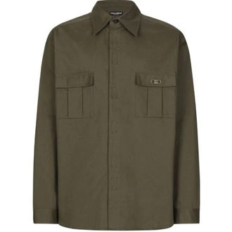 Dolce & Gabbana Stilvolle Hemden Kollektion - - Shirts - Herren - Gr&uuml;n - M