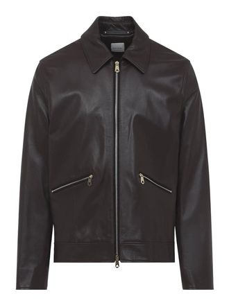 Paul Smith Blouson En Cuir - Marron