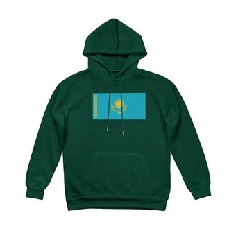 Generic Sweat &Agrave; Capuche Kazakhstan Drapeau pour Femme Adultes Et Adolescents Doublure Polaire Sweatshirt pour Patriotes Hoodie Femmes Femmes Pull &Agrave; Capuche po