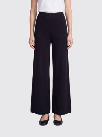 Max Mara Pantalon large en maille de laine &agrave; taille haute