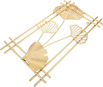 Valiclud Metall Wand Dekor Mit Lebensbaum Motiven Schwarze Metallplakette Ginkgo Metallblatt Wandhalterung Struktur Grüne Wanddekoration Für Wohnzimmer Und Sch