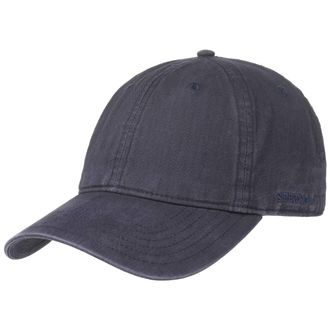 Stetson Ducor Sun Guard Fullcap Herren Baseballcap aus Bio-Baumwolle nachhaltig Fr&uuml;hjahr Sommer Cap mit Sonnenschutz UV 40 Stonewashed-Look Outdoorcap blau XL