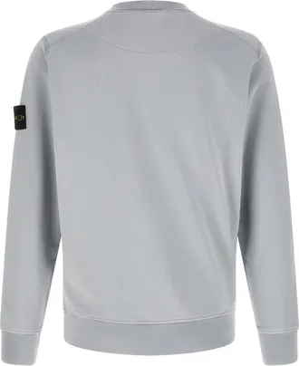Stone Island Garment-Dyed Cotton Sweatshirt - Gray