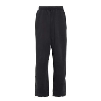 Balenciaga Baumwoll Wide Leg Jogger Hose - - Trousers - Herren - Schwarzk - XS