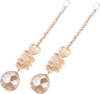 Supvox Kristallkugel Prismen Anhänger Für Fensterdeko 2 Stück Achteckige Premium Kristall Vorhangkristalle Regenbogenfängerkristalle Für Kronleuchter Feng Sh