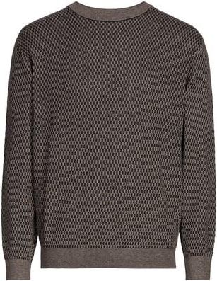 A|X Armani Exchange Pull &agrave; motif en coton m&eacute;lang&eacute;e